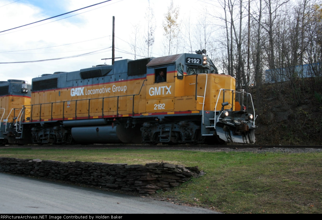GMTX 2192 leads the Mt. Tom coal train